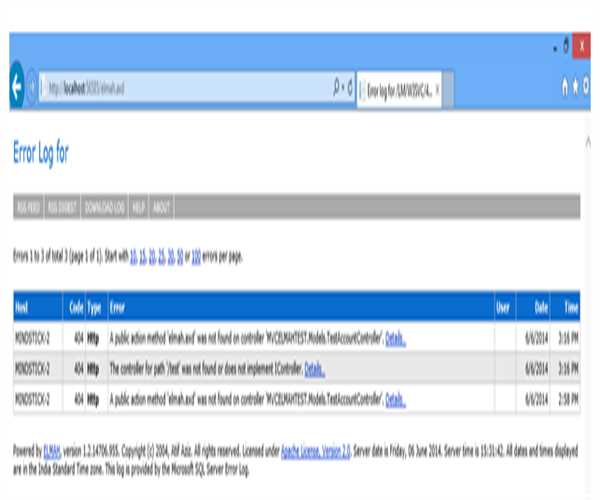 ELMAH in Asp.Net MVC - MindStick