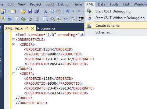 Creating XSD of a XML using Visual studio – MindStick