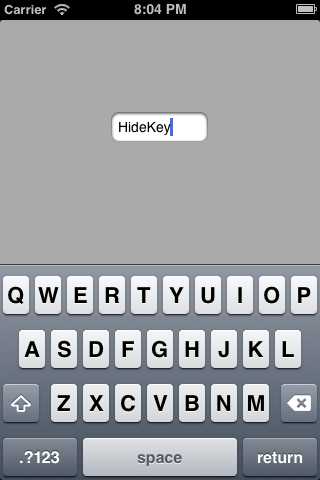 Sample on Hiding Keyboard in iOS – MindStick