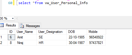 SQL Server Views and Its Types – MindStick