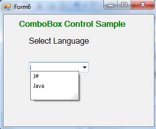 ComboBox Control in C#.Net – MindStick