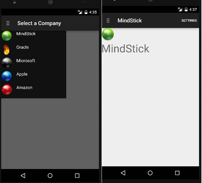 Navigation Drawer Implementation in Android - MindStick