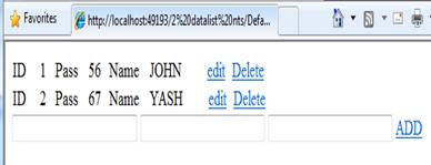 DataList Control in ASP.Net – MindStick