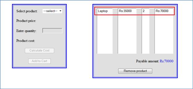 Simple Javascript Practice – Shopping Cart - MindStick