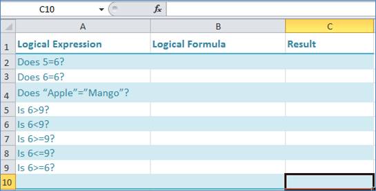 Conditional Expressions in Excel – MindStick