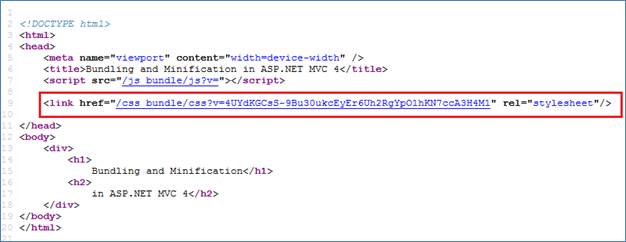 Bundling and Minification in ASP.NET MVC 4 – MindStick