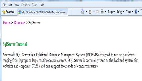 SiteMapDataSource Control in ASP.Net – MindStick