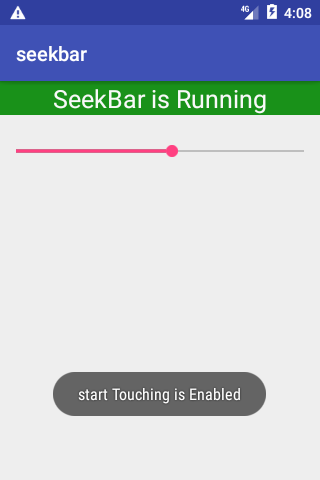 SeekBar in Android – MindStick