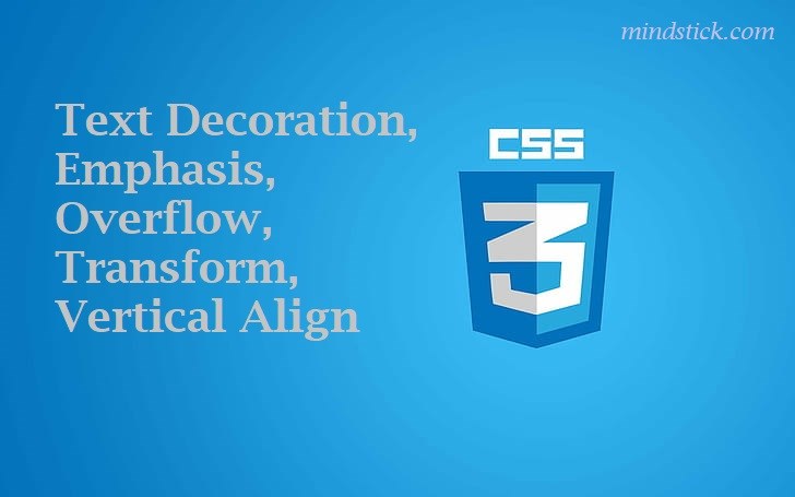 CSS Properties text-decoration, text-emphasis, text-overflow, transform, and vertical-align ...
