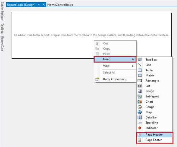 RDLC report in MVC application – MindStick