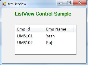 ListView Control in C#.Net – MindStick