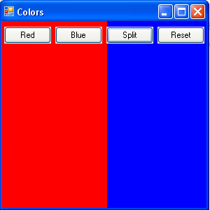 How to split form background color in C Sharp - MindStick
