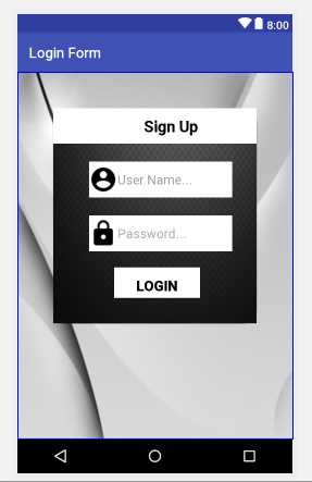 Styles Login form in Android – MindStick