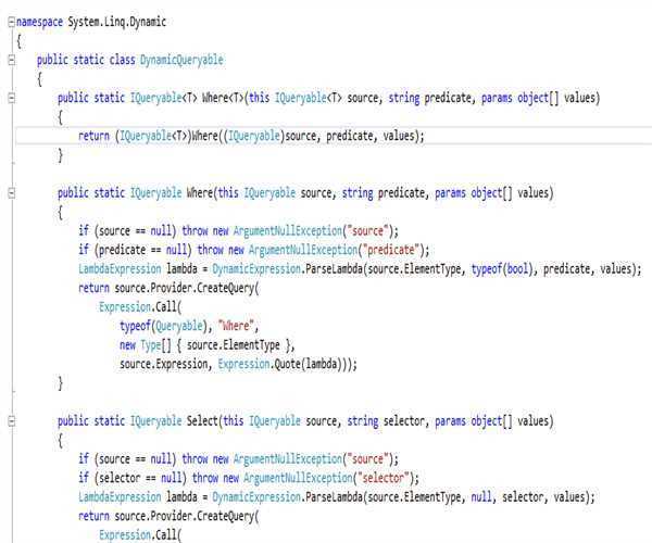 Dynamic Linq Library in C# – MindStick