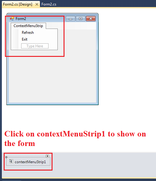 Make custom right click on a winform in C# – MindStick