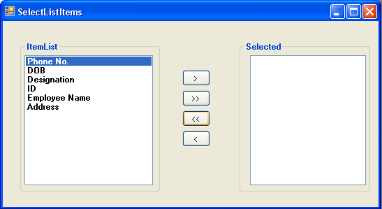 Move Items From One Listbox To Another In Csharp Net Mindstick
