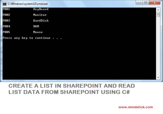 Create a list in SharePoint and Read list Data from SharePoint using C# ...
