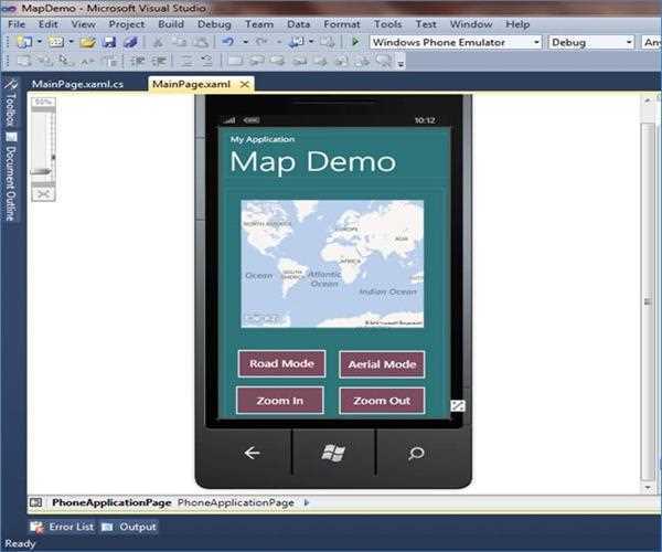 Map Control in Windows 7 Phone Development – MindStick