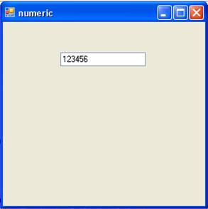 How to create Numeric Text Box in C sharp – MindStick