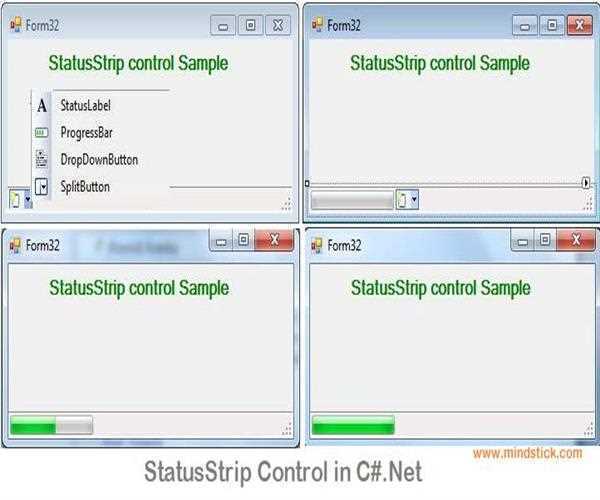 StatusStrip Control in C#.Net – MindStick