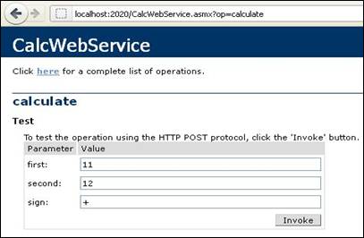 Creating a web service for performing arithmetic operations – MindStick