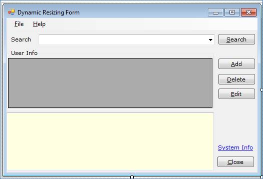 Dynamically Resizing Controls on Windows Forms – Using Anchor Property – MindStick