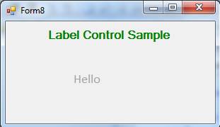 Label Control in C#.Net – MindStick