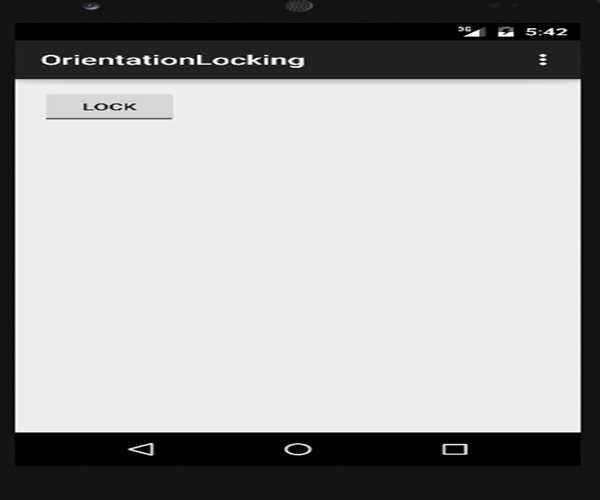 Dynamically Locking Activity orientation in Android – MindStick