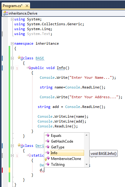 Inheritance in c# – MindStick