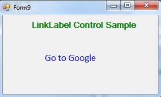 LinkLabel Control in C#.Net – MindStick