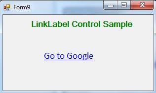 LinkLabel Control in C#.Net – MindStick