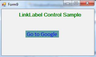 LinkLabel Control in C#.Net – MindStick