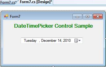 DateTimePicker Control in C#.Net – MindStick