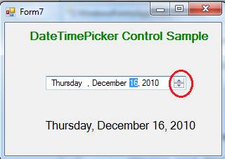 DateTimePicker Control in C#.Net – MindStick
