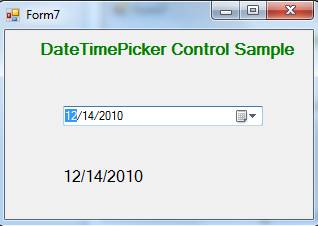 DateTimePicker Control in C#.Net – MindStick