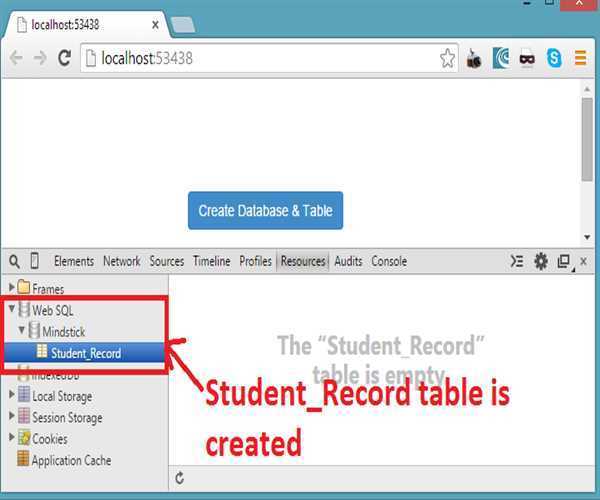 Working with Web-SQL Database & HTML5 – MindStick