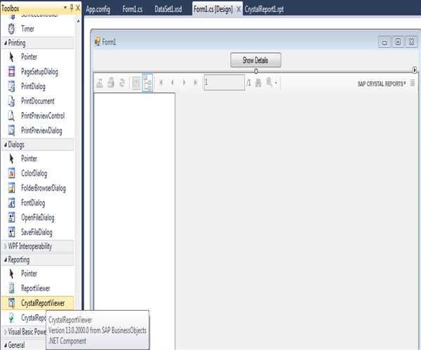 Crystal Report with DataSet – MindStick