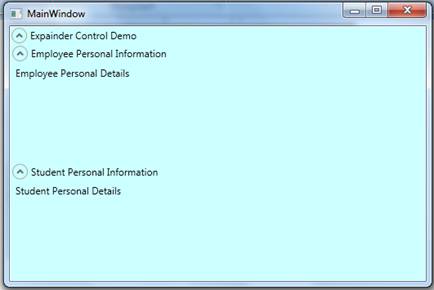 Expander Control in WPF – MindStick