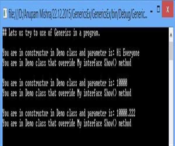 Using Generics in C# – MindStick