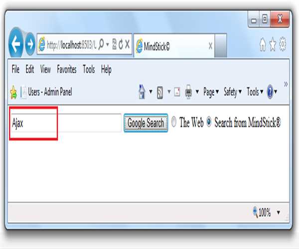 Google Search API on HTML Page – MindStick