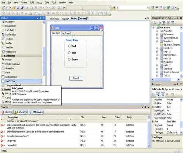 Tab Control in CSharp .NET – MindStick