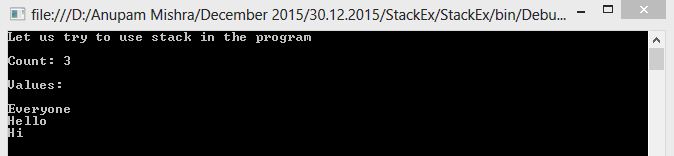 Stack Class in C# – MindStick