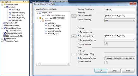 Running Total Field in Crystal Report – MindStick
