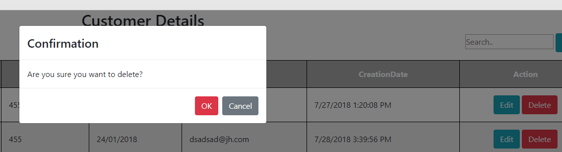 Crud operation(searching, paging) in MVC with modal popup – MindStick