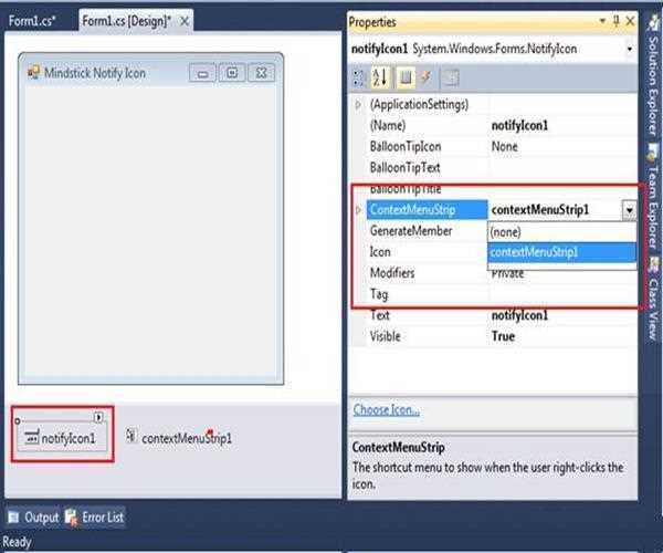 System Tray with Notify Icon in C#.net – MindStick