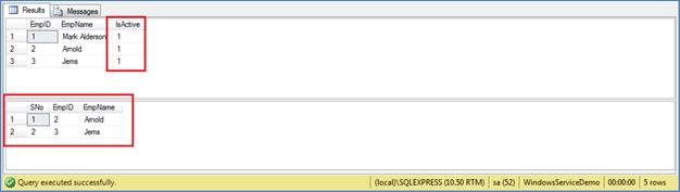 Copy Data from one table to another Table using Windows Service in C# – MindStick