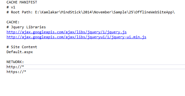 Developing Offline Web Application using HTML5 – MindStick