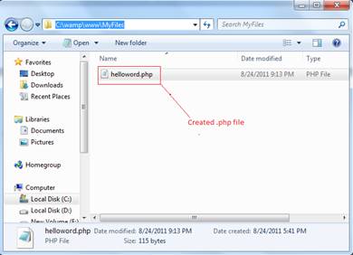 Displaying message in PHP – MindStick