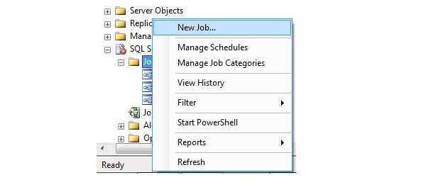 How to create a new SQL job using SQL Server Management Studio? – MindStick