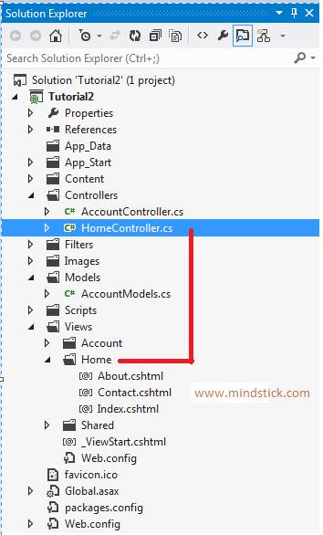 Define different Folder Structure in Asp.Net MVC. - MindStick